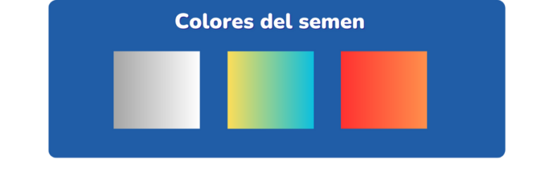 Color del semen: ¿Varía? 4 colores que debes diferenciar