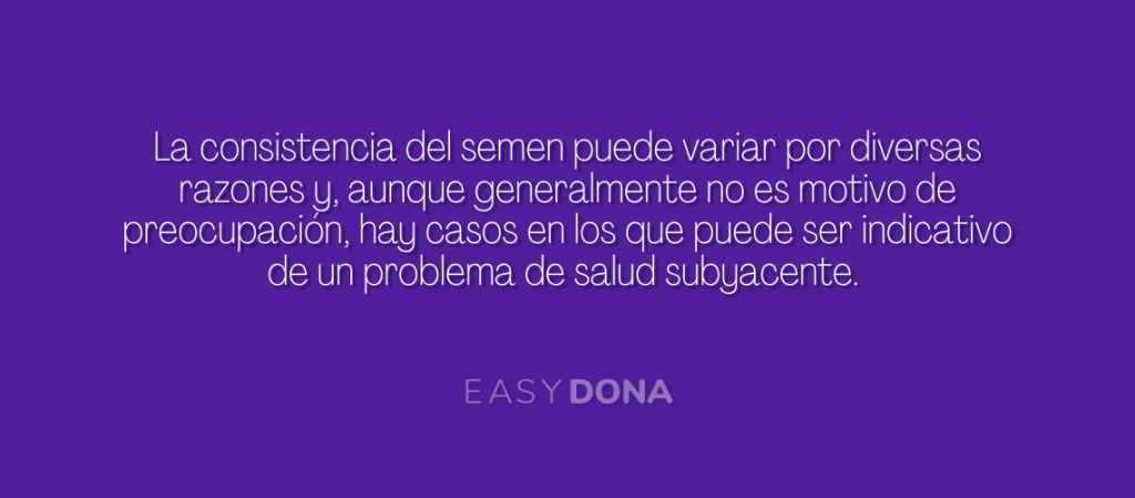 Semen muy espeso: ¿Cuáles pueden se las causas?